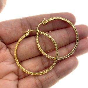 Jewelry | 18kt Gold Italian Hoop Earrings | Poshmark